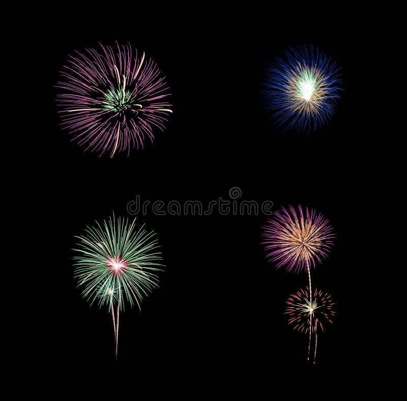 Set Four Abstract Red Smoke Over Black Background Stock Photos - Free ...