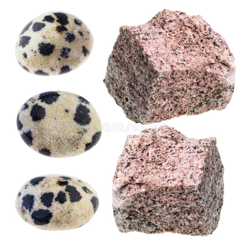 Set of Various Aplite Stones Cutout on White Stock Image - Image of ...