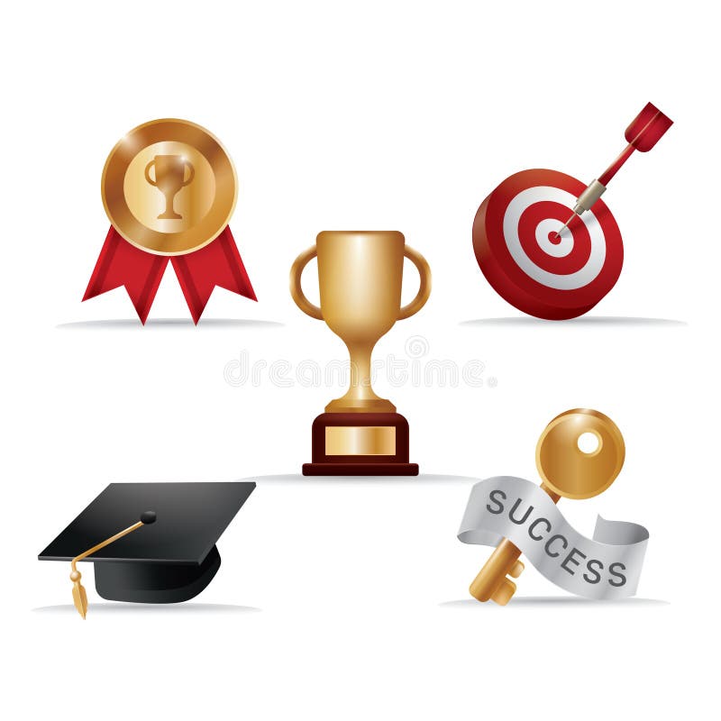 Set of Various Awards. Vector Illustration Decorative Background Design ...