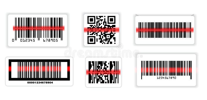 Set of Various Bar Code or Set of Packaging Label Bar Code or Qr Codes ...