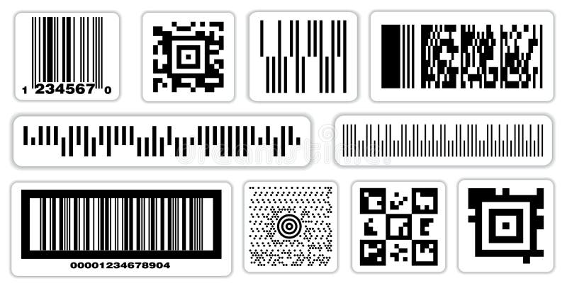 Set of Various Barcode Label or Scan Barcode Bars Supermarket or Retail ... Set of Various Barcode Label or Scan Barcode Bars Supermarket or Retail ...