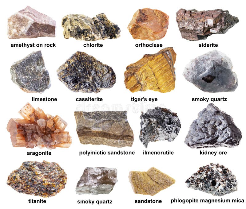 Set of Various Brown Unpolished Stones with Names Stock Image - Image ... Set of Various Brown Unpolished Stones with Names Stock Image - Image ...