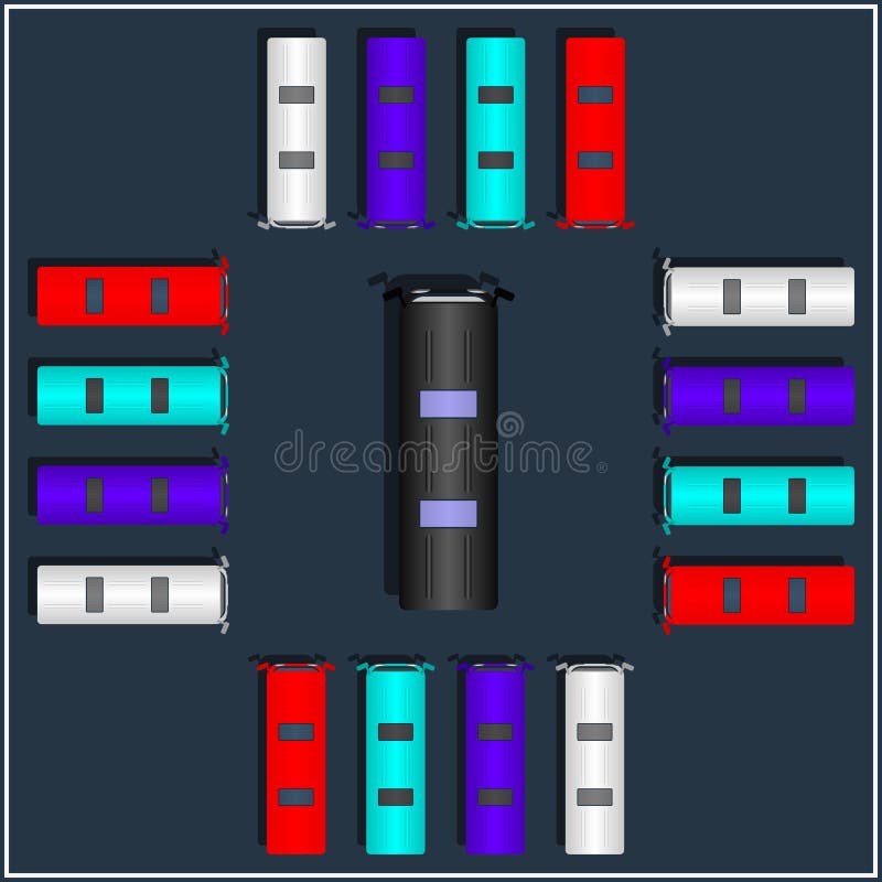 Coach Bus Top View Stock Illustrations – 99 Coach Bus Top View Stock ...