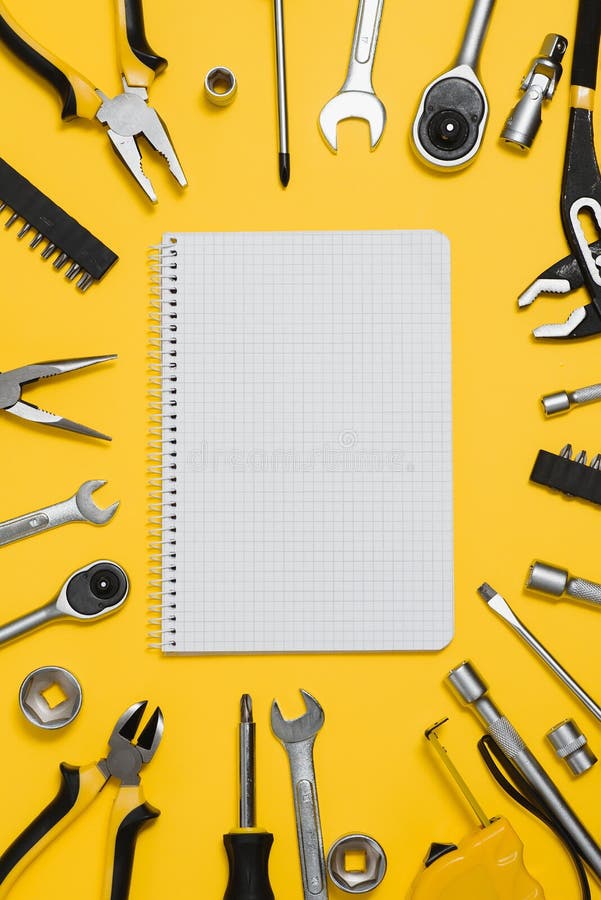 Set of Various Construction Tools. Tools for Home Repair. Work at a ...