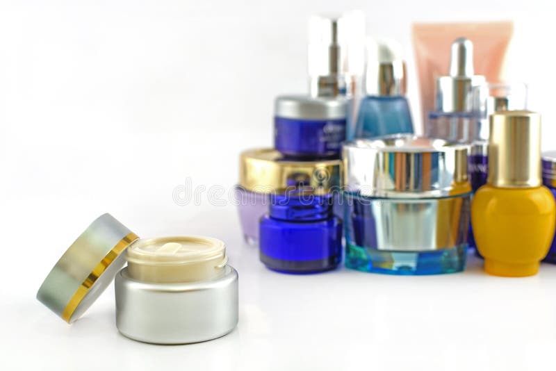 Set of various cosmetics stock photo. Image of clean - 41754340