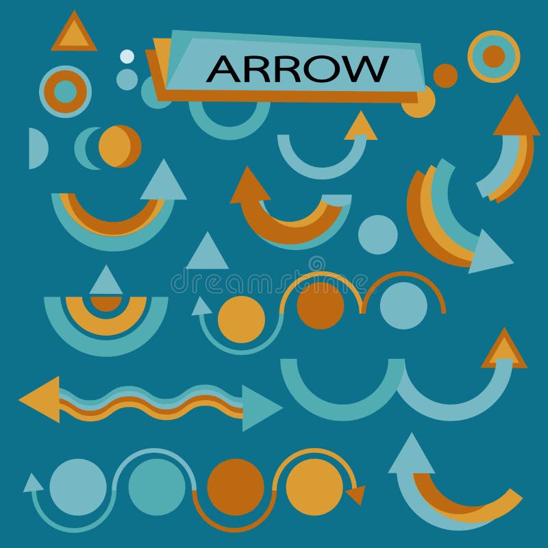 Set for Various Design Arrows Stock Vector - Illustration of arrows ...
