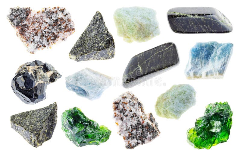 Set of Violane Blue Diopside Stones Cutout Stock Image - Image of ...