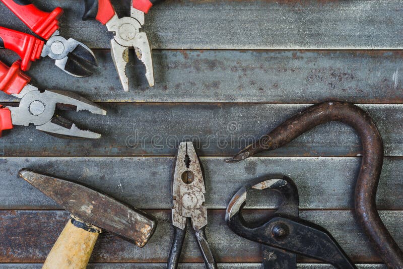 Set of Various Equipment, Instruments and Tools for Manual Work Stock ...