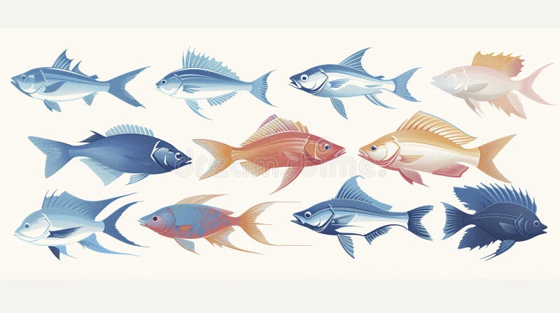 Fish Profile Stock Illustrations – 6,268 Fish Profile Stock ...