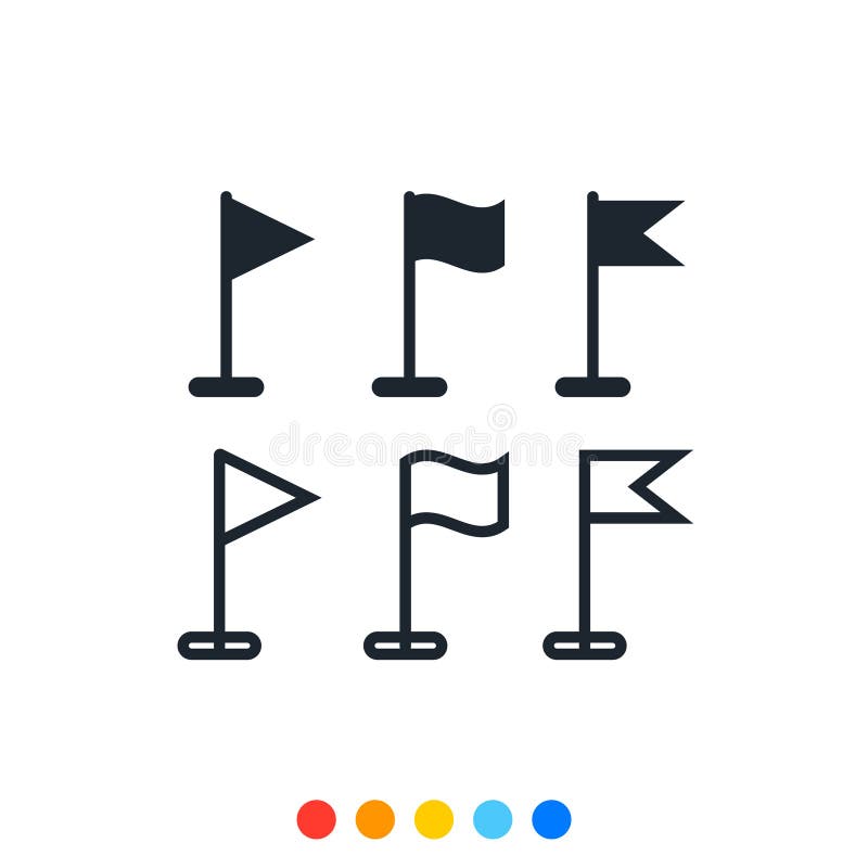 Set of various flag icons stock vector. Illustration of clean - 193008663