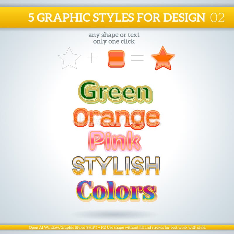 Set of Various Graphic Styles for Design. Stock Vector - Illustration ...