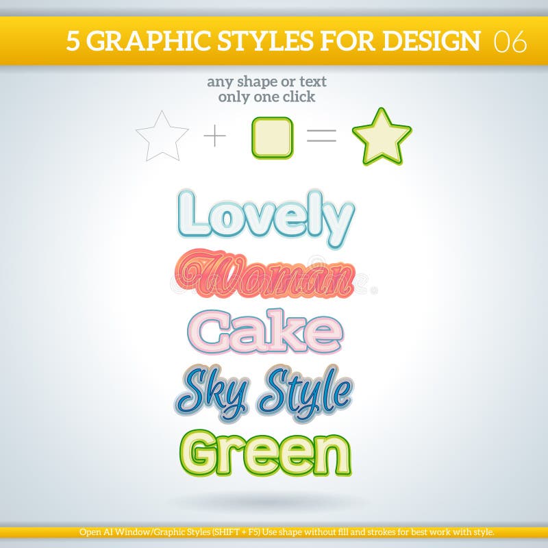 Illustrator Graphic Styles Stock Illustrations – 296 Illustrator ...