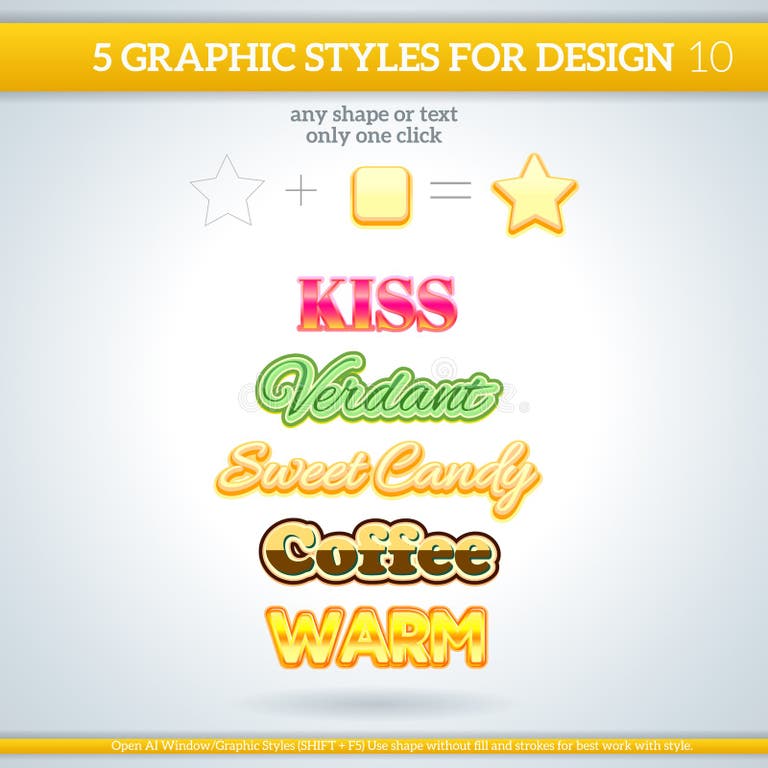 Graphic Styles Illustrator Stock Illustrations – 239 Graphic Styles ...