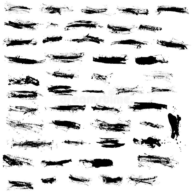 Set of Various Grunge Design Elements. Stock Vector - Illustration of ...