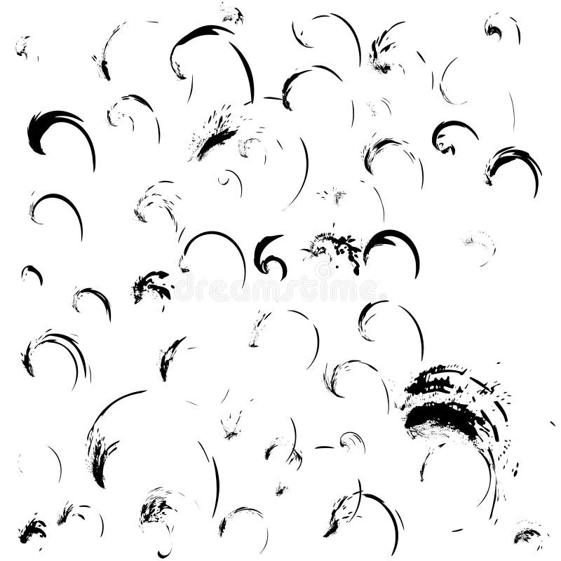 Set of Various Grunge Design Elements. Stock Vector - Illustration of ...