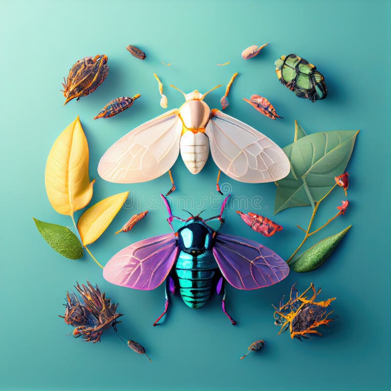Set of Various Insects Dangerous and Harmful To Humans Vector ...