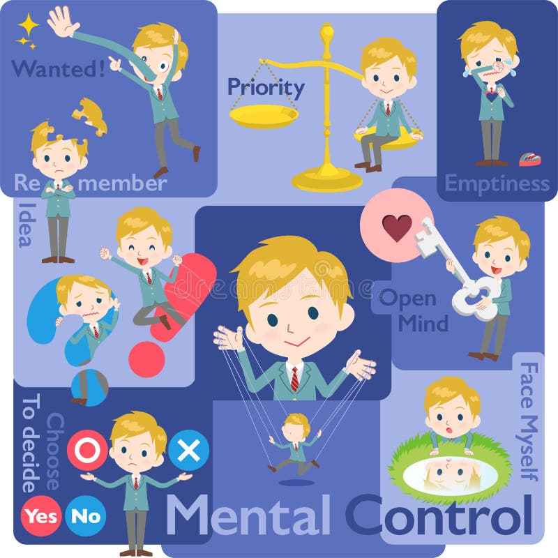 School Boy White_Mental & Volition Stock Vector - Illustration of ...