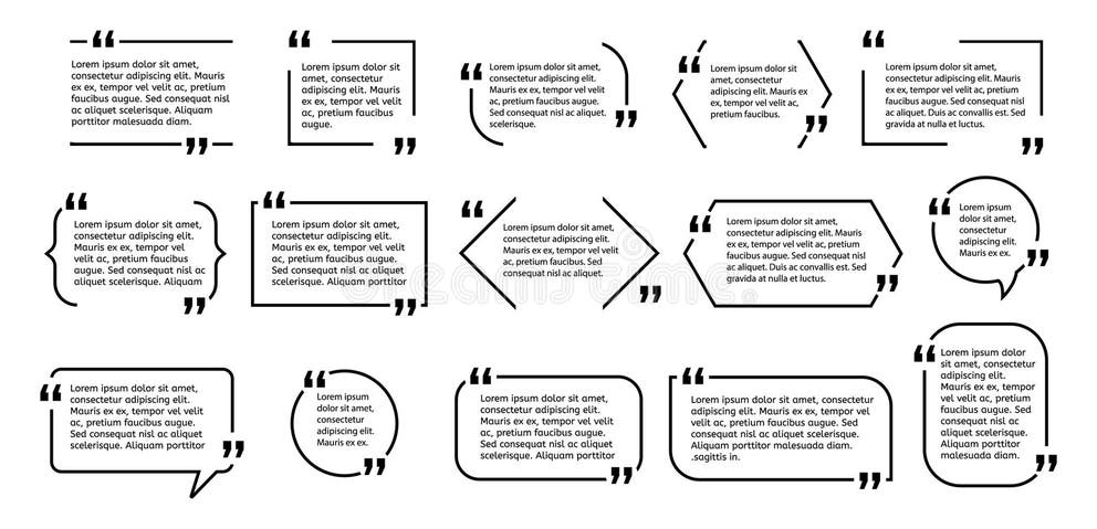 Quotation Shapes Stock Illustrations – 868 Quotation Shapes Stock ...