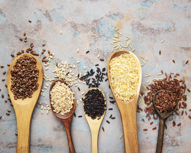 Set of various rice stock photo. Image of diet, healthy - 231339272