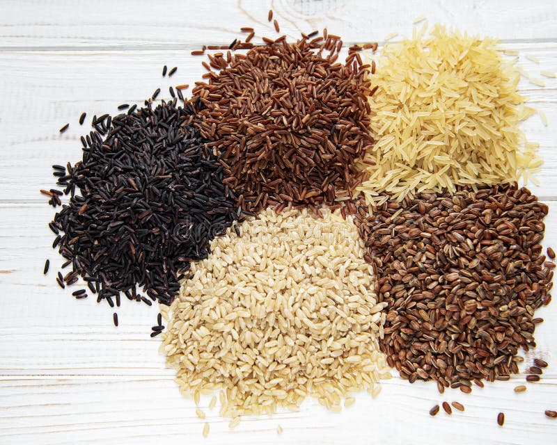 Set of various rice stock photo. Image of diet, healthy - 231339272