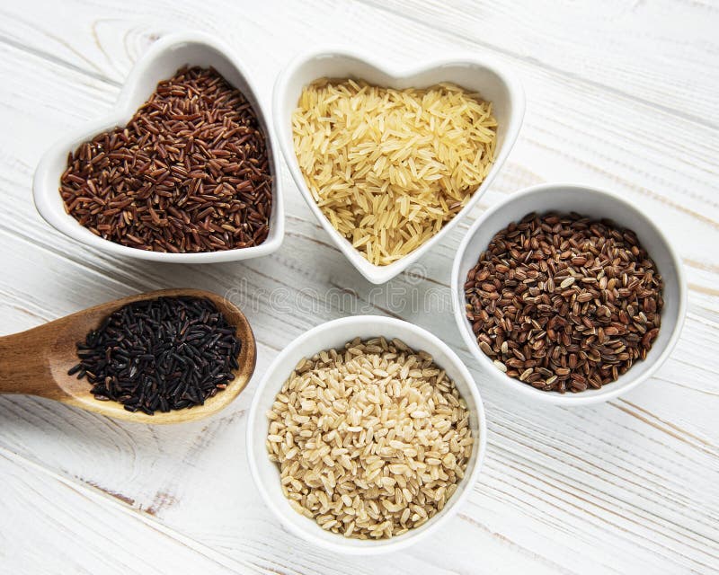 Set of various rice stock photo. Image of diet, healthy - 231339272