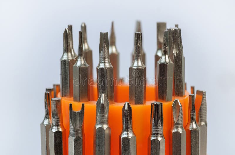 Set of Various Driver Heads Stock Photo - Image of equipment, repair ...