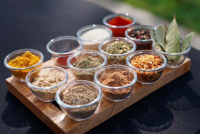 Set of various spices stock image. Image of aroma, pepper - 45019971