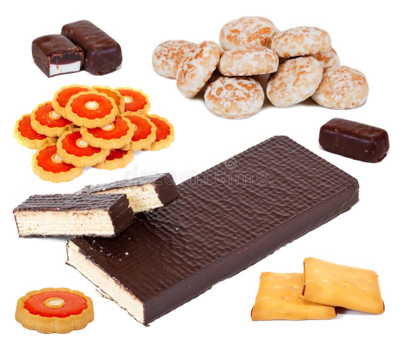 Set of various sweets stock photo. Image of diverse, studio - 18231718