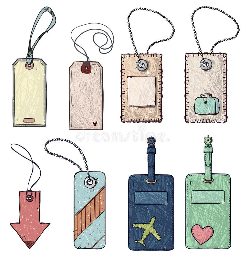 Set of Various Tags Tags. Vector Illustration Stock Vector ...