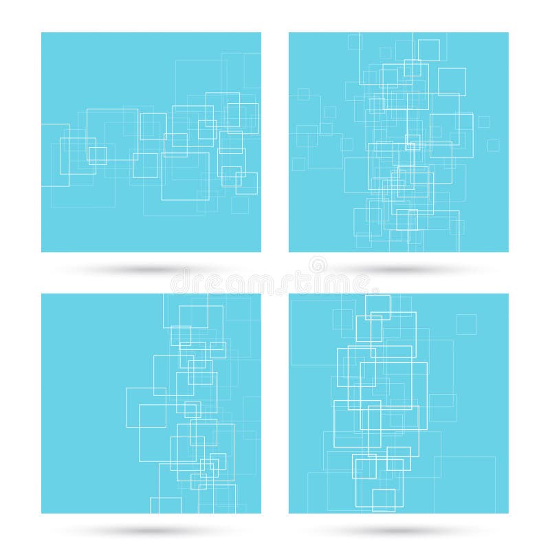 Set of Vector Abstract Backgrounds Stock Vector - Illustration of ...