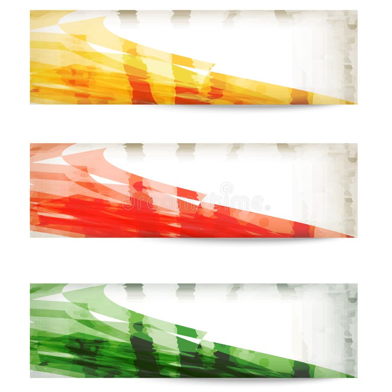 Set vector abstract banner stock illustration. Illustration of poster ...