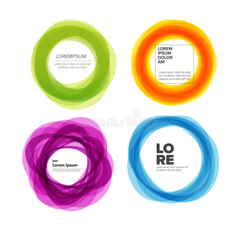 Set of Vector Abstract Digital Elements Stock Vector - Illustration of ...