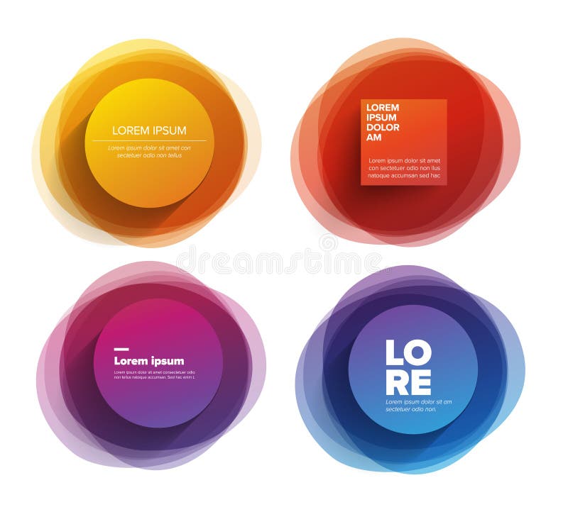 Set of Vector Abstract Digital Elements Stock Vector - Illustration of ...