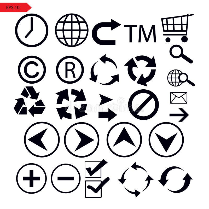 Set of Vector Arrows. Arrow Vector Icon. Arrow. Arrows Vector ...