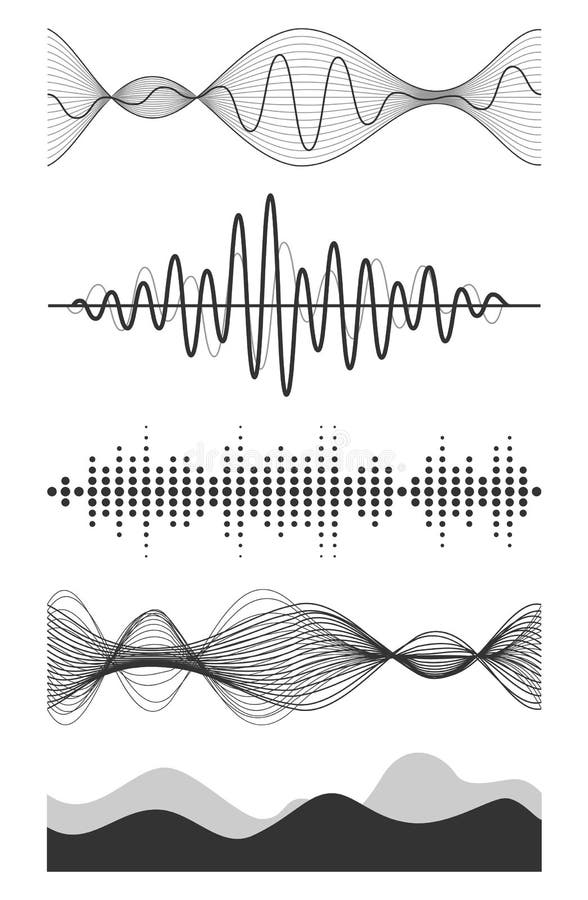 Set Of Vector Audio Scales. Stock Vector - Illustration of laser ...