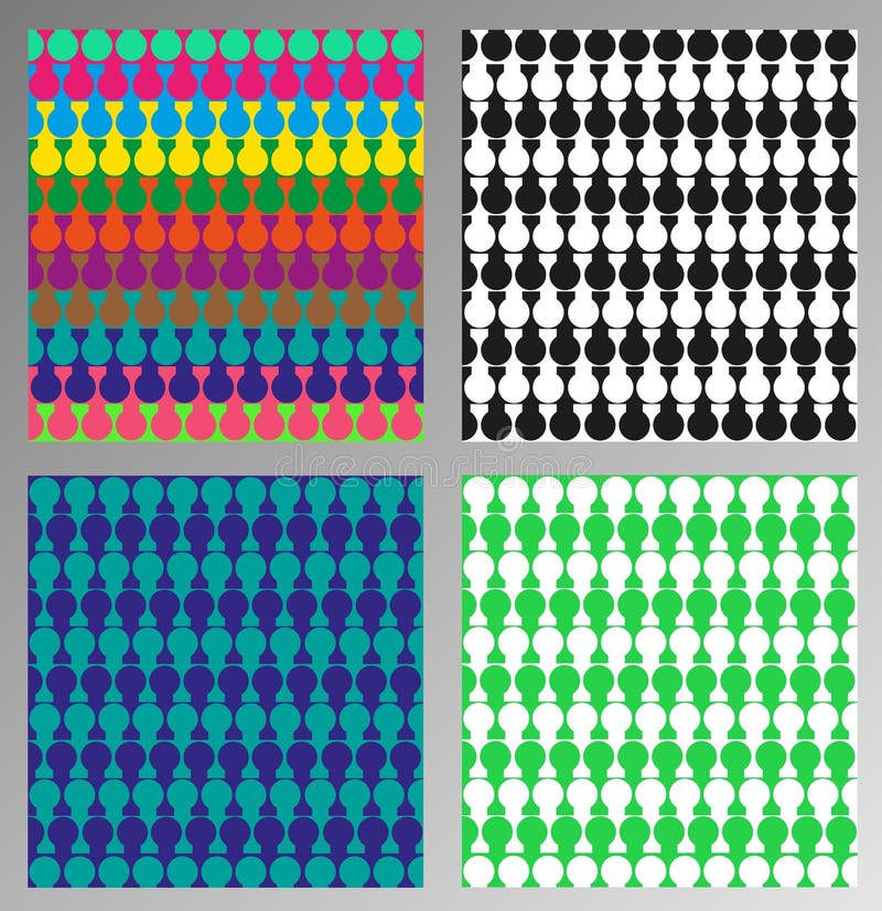 Set of Vector Backgrounds in Different Colors in the Form of Circles ...