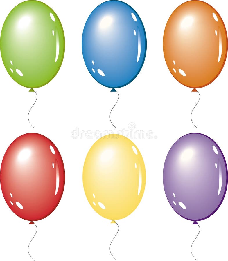 Set of vector balloons stock vector. Illustration of card - 22507359