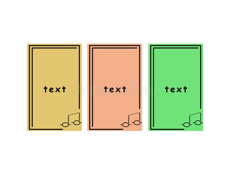 Set of Vector Banner for Design Hand Drawing with Notes, Music. Flat ...