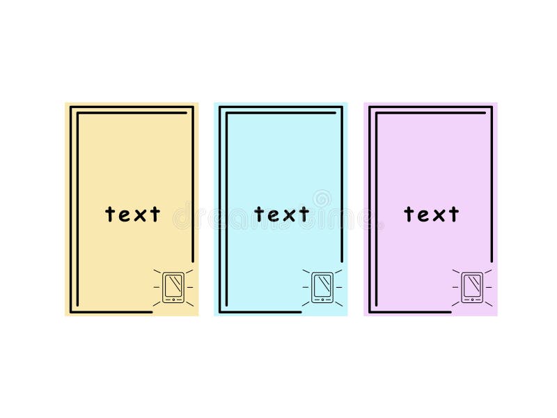 Set of Vector Banner for Design Hand Drawing with Phone, Gadget. Flat ...