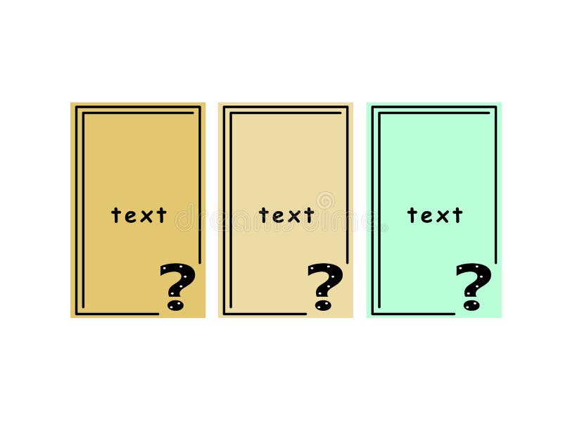 Set of Vector Banner for Design Hand Drawing with Question Mark ...