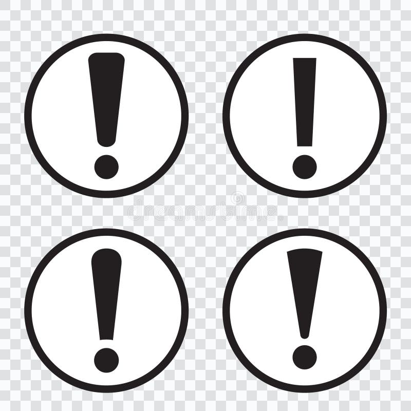 Exclamation Mark, Square Hazard Warning Symbol, Vector Icon Stock ...