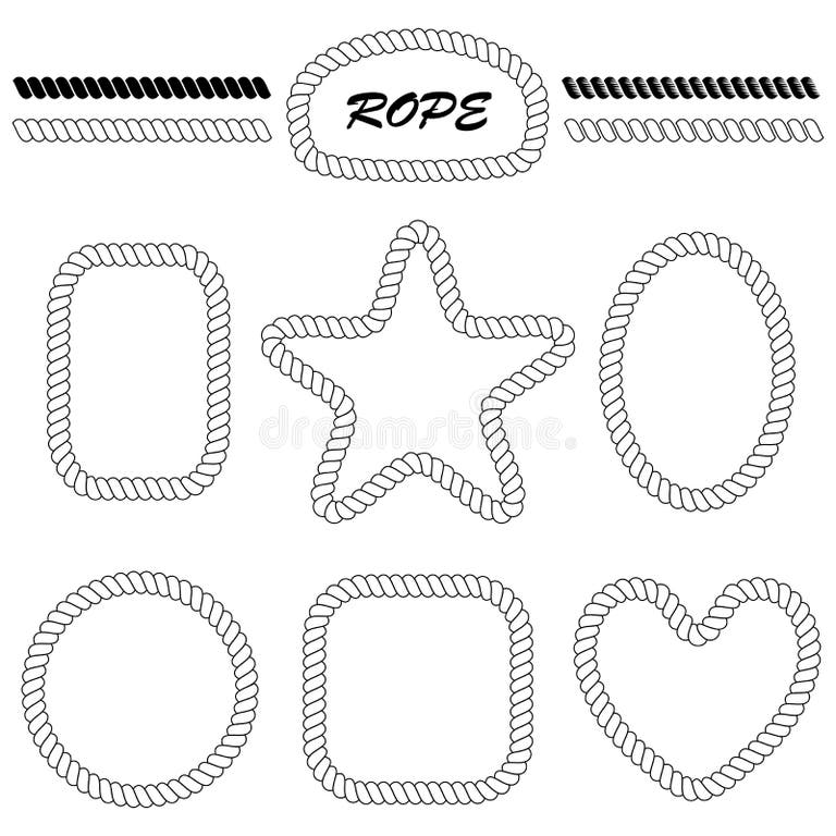 Nautical Rope Rectangle Stock Illustrations – 479 Nautical Rope ...