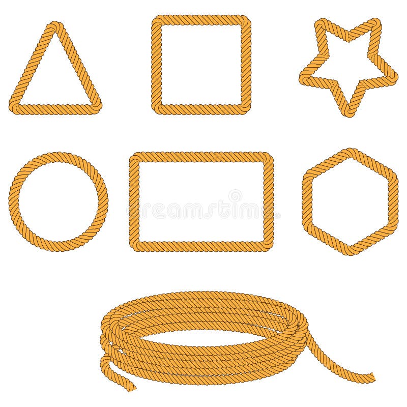 Nautical Rope Rectangle Stock Illustrations – 330 Nautical Rope ...