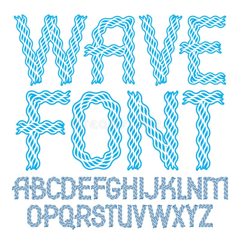 Set of Vector Bold Capital Alphabet Letters Stock Vector - Illustration ...