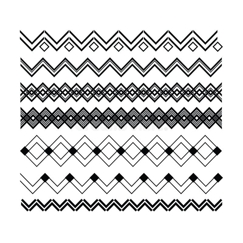 Borders and Lines for Design. Vector Geometric Elements Stock Vector ...