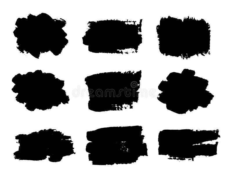 Set of Vector Brushes. Text Frames and Grunge Patches. Highly Detailed ...