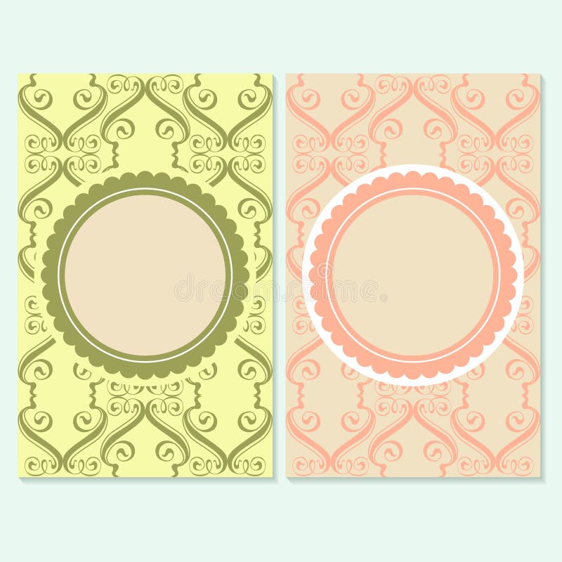 Set of Vector Card Templates Stock Vector - Illustration of abstract ...