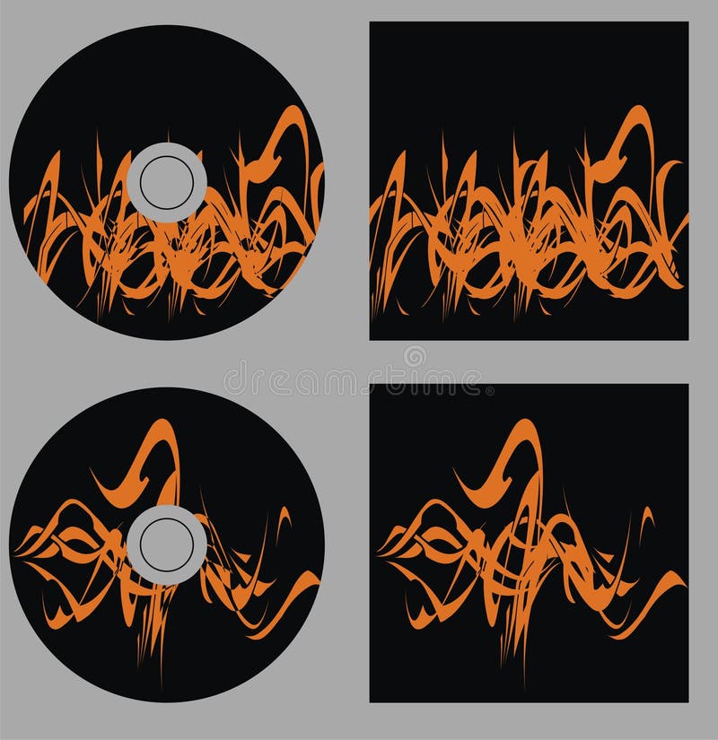 CD Cover Design Template stock vector. Illustration of connect - 18986464