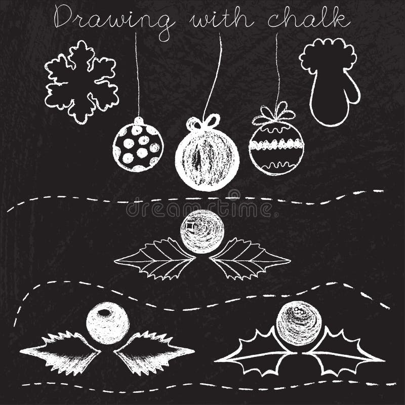 Set of Vector Christmas Shapes Stock Vector - Illustration of shape ...