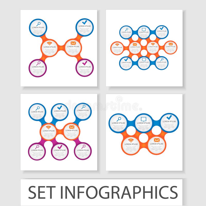 Set of Vector Circles and Other Elements for Infographic. Template for ...